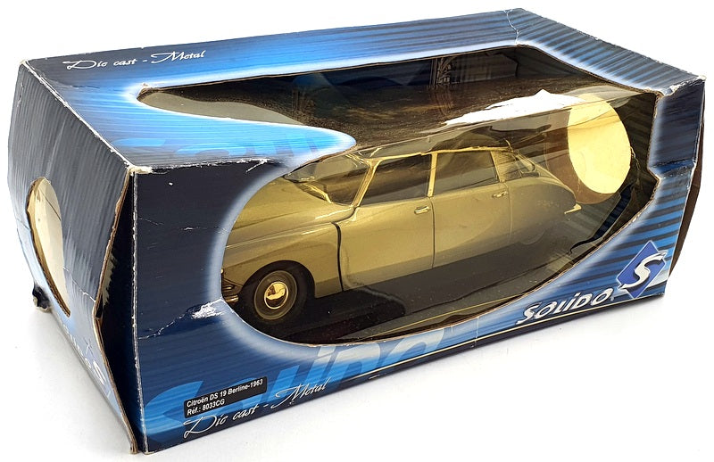 Solido 1/18 Scale Diecast 8033CG - Citroen DS19 Berline 1963 - Silver ...