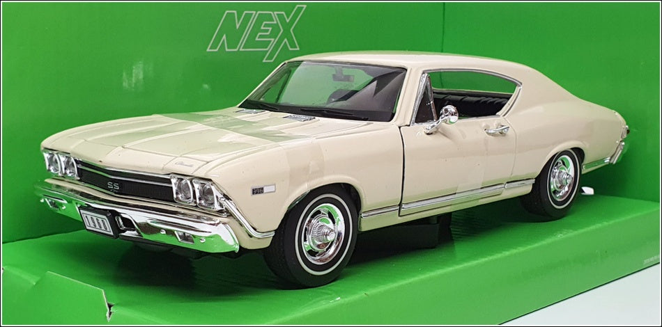 Welly 1/24 Scale 29397W - 1968 Chevrolet Chevelle SS 396 - Cream — R.M ...