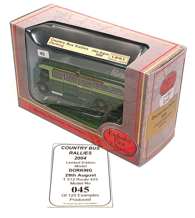 EFE LBRT 1/76 Scale 29901 - AEC 10T10 Country Bus Rallies 2004 - R45 ...