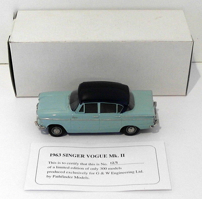 Pathfinder G&W Engineering 1/43 Scale GWE2 - 1963 Singer Vogue Mk. II ...