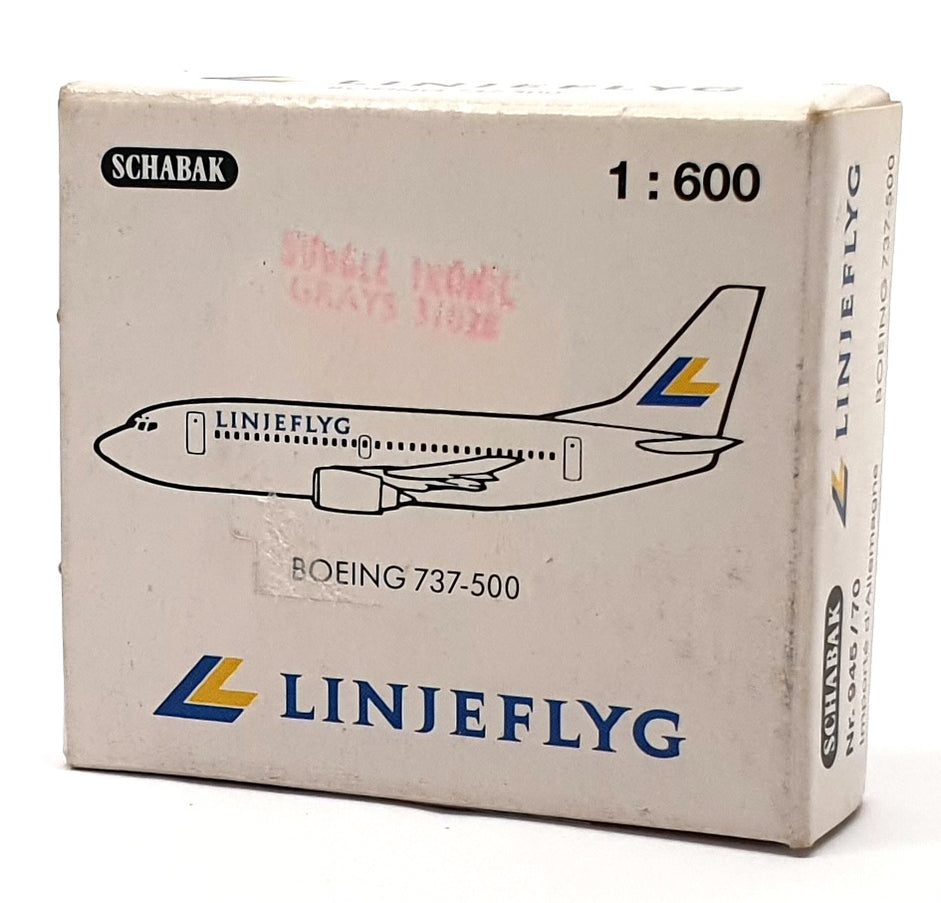 Schabak 1/600 Scale 945/70 - Boeing 737-500 Aircraft - Linjeflyg — R.M ...
