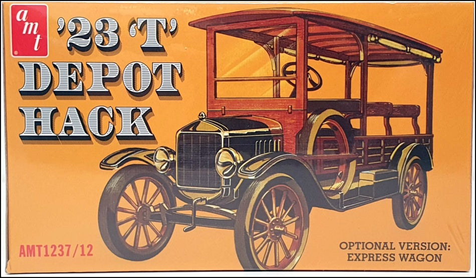 AMT 1/25 Scale Unbuilt Kit AMT1237/12 - 1923 Ford Model T Depot Hack ...