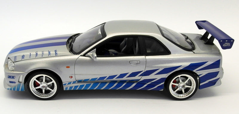 Ertl 1/18 Scale - 33447 2001 Nissan Skyline GTR R-34 Fast & Furious ...